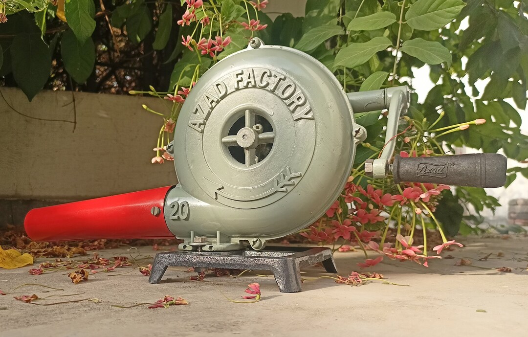 Hand Crank Air Blower Blacksmith Forge Furnace Pedal Type Handle Tools ...