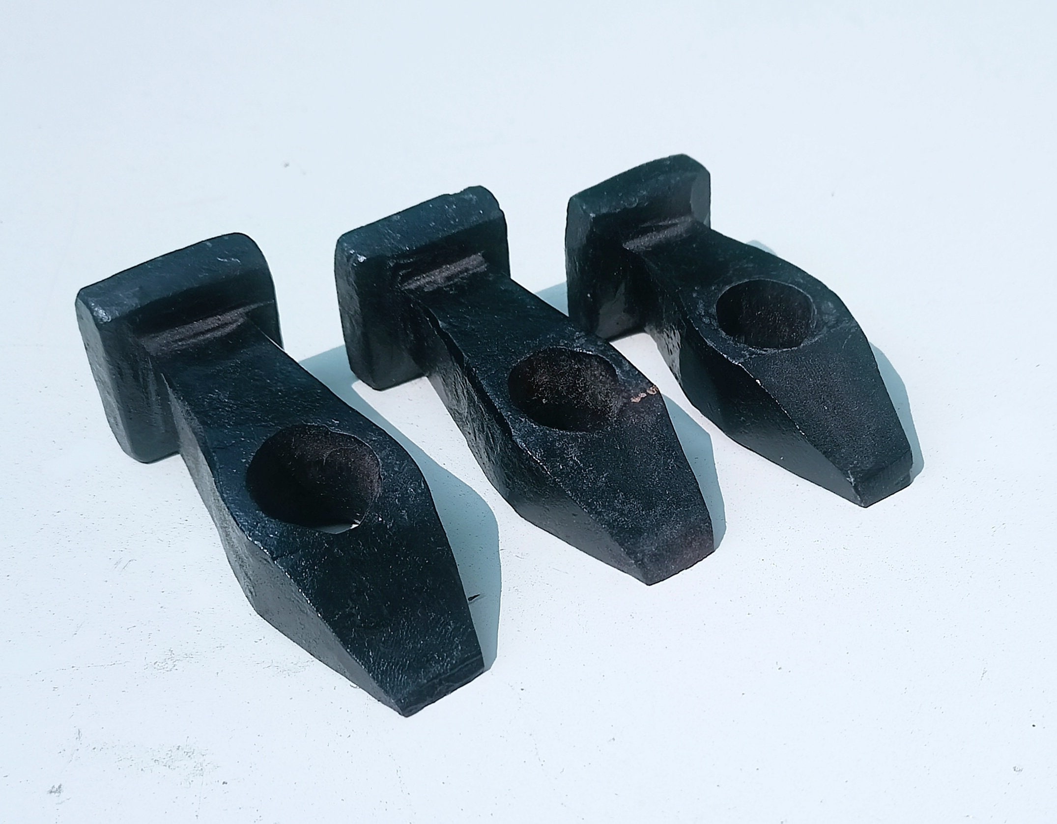 Vintage Style Forged Hammer Sledge Head Set of 3 Blacksmith - Etsy