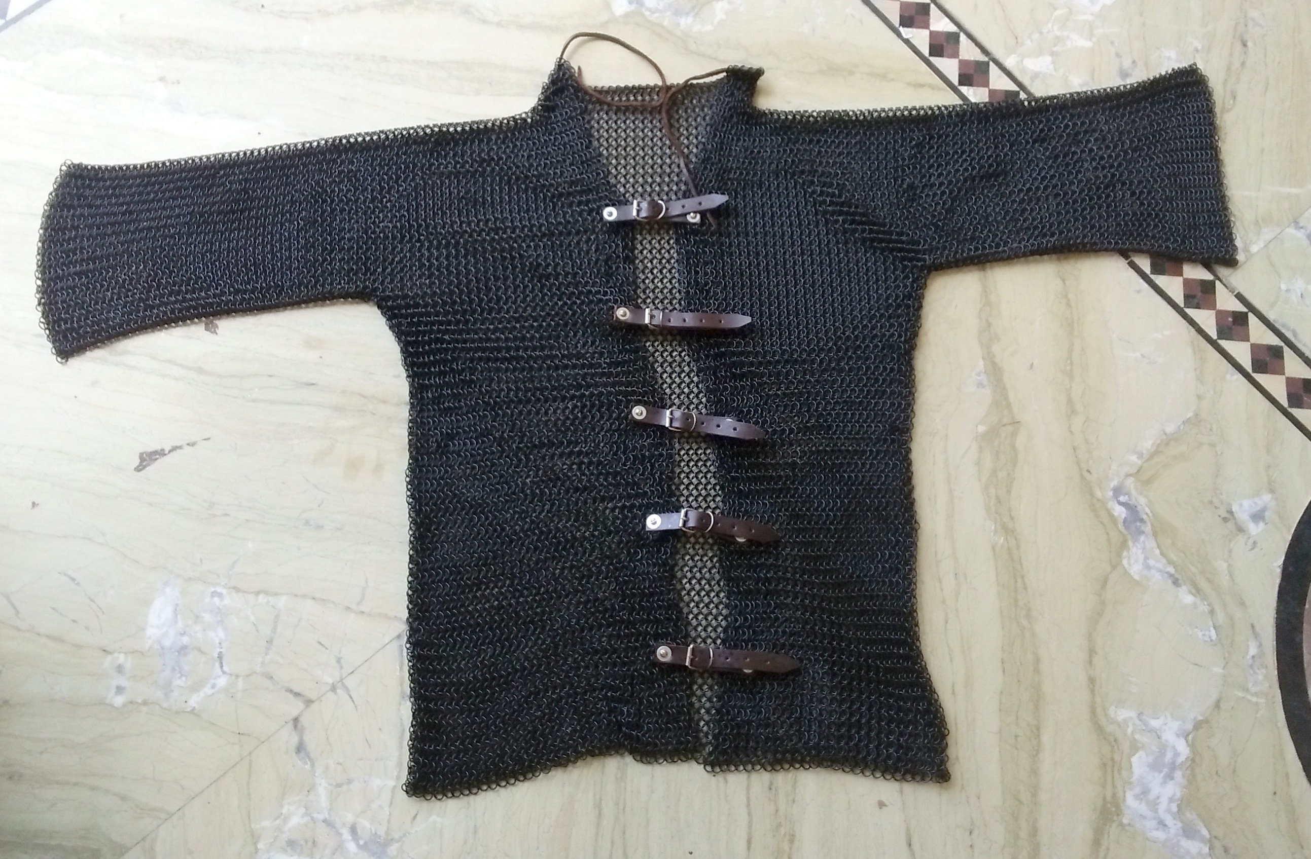 Butted Chainmail Shirt Iron Medieval Armor Vikings Costume LARP ...
