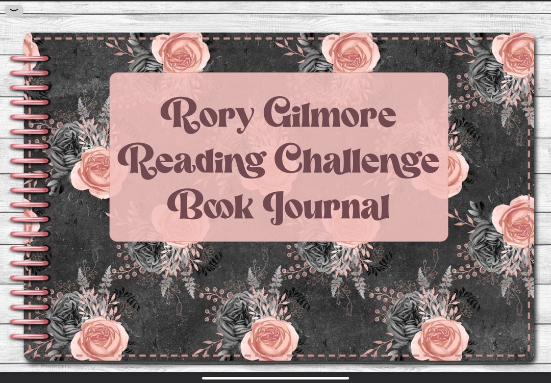 Rory Gilmore Reading Challenge Book Journal, Digital Reading Journal ...