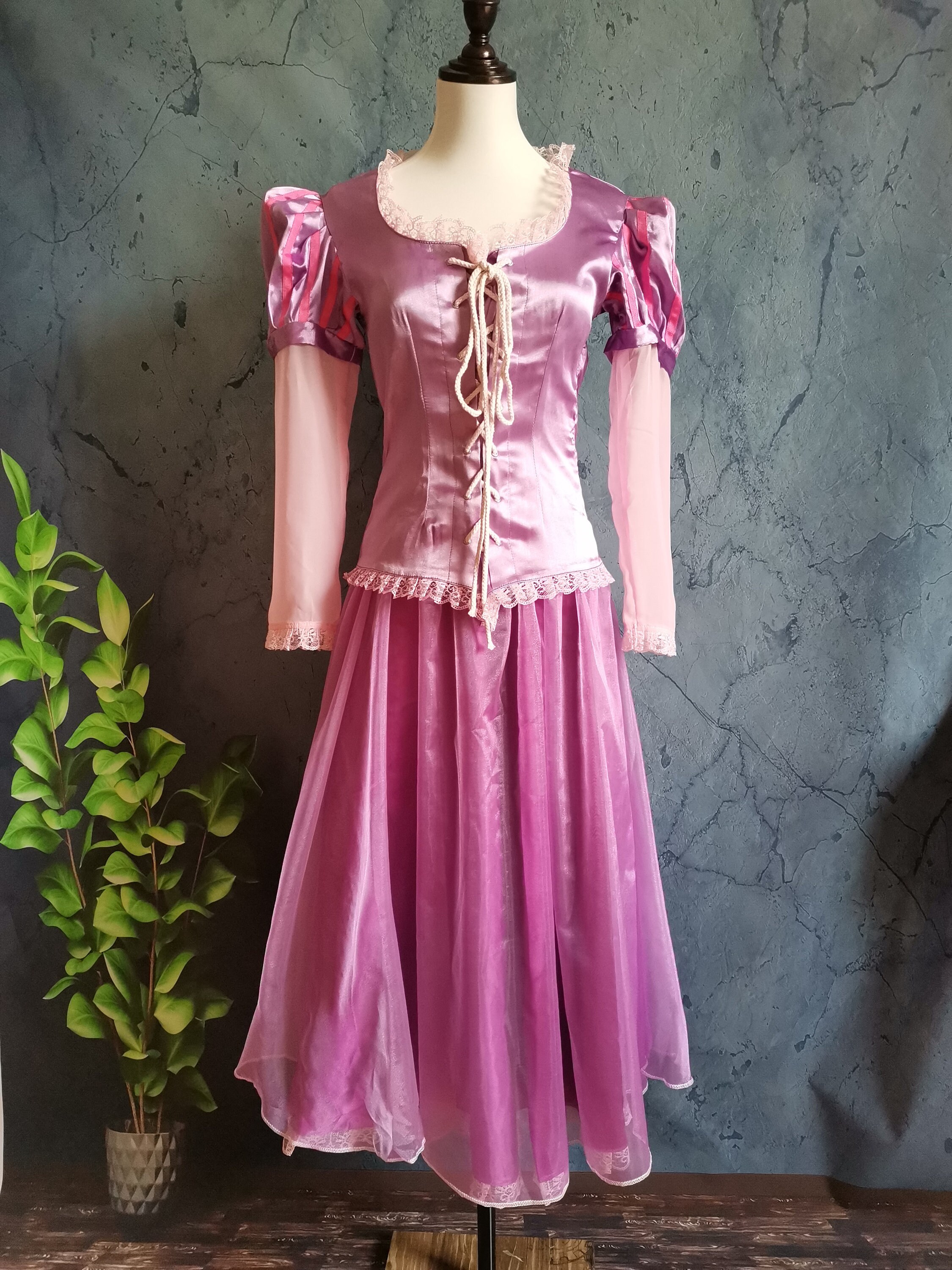 Inspired Tangled Rapunzel Dress Rapunzel Outfit Costume - Etsy