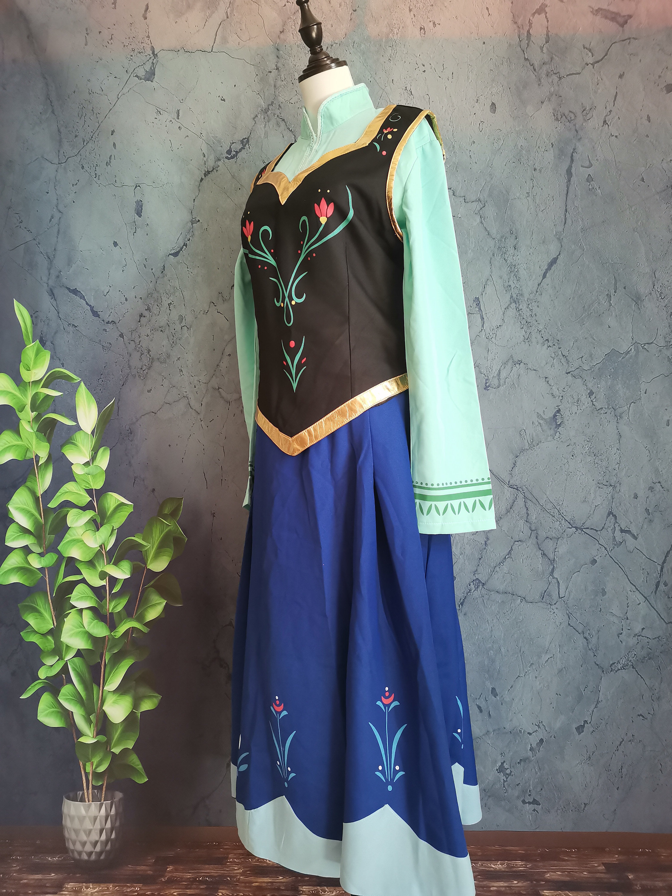 Inspired Anna Cosplay Costume Anna Dress Outfit - Etsy