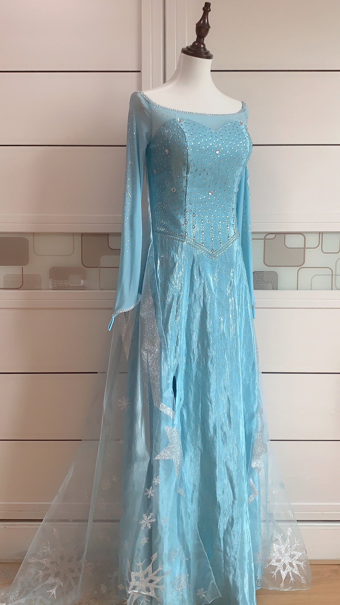 Inspired Elsa Dress Blue Elsa Cosplay Costume - Etsy