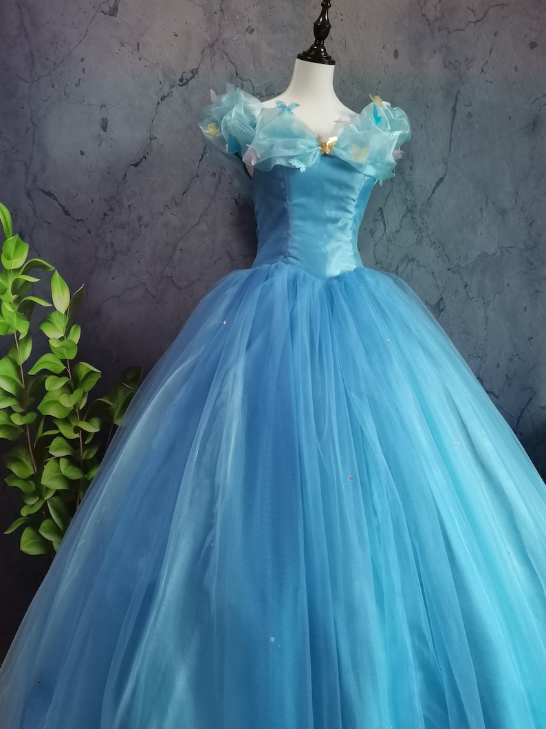 Inspired Cinderella Dress Movie Cinderella Cosplay Costume - Etsy