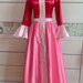 Inspired Red Belle Dress Cosplay Costume With Red Cape - Etsy