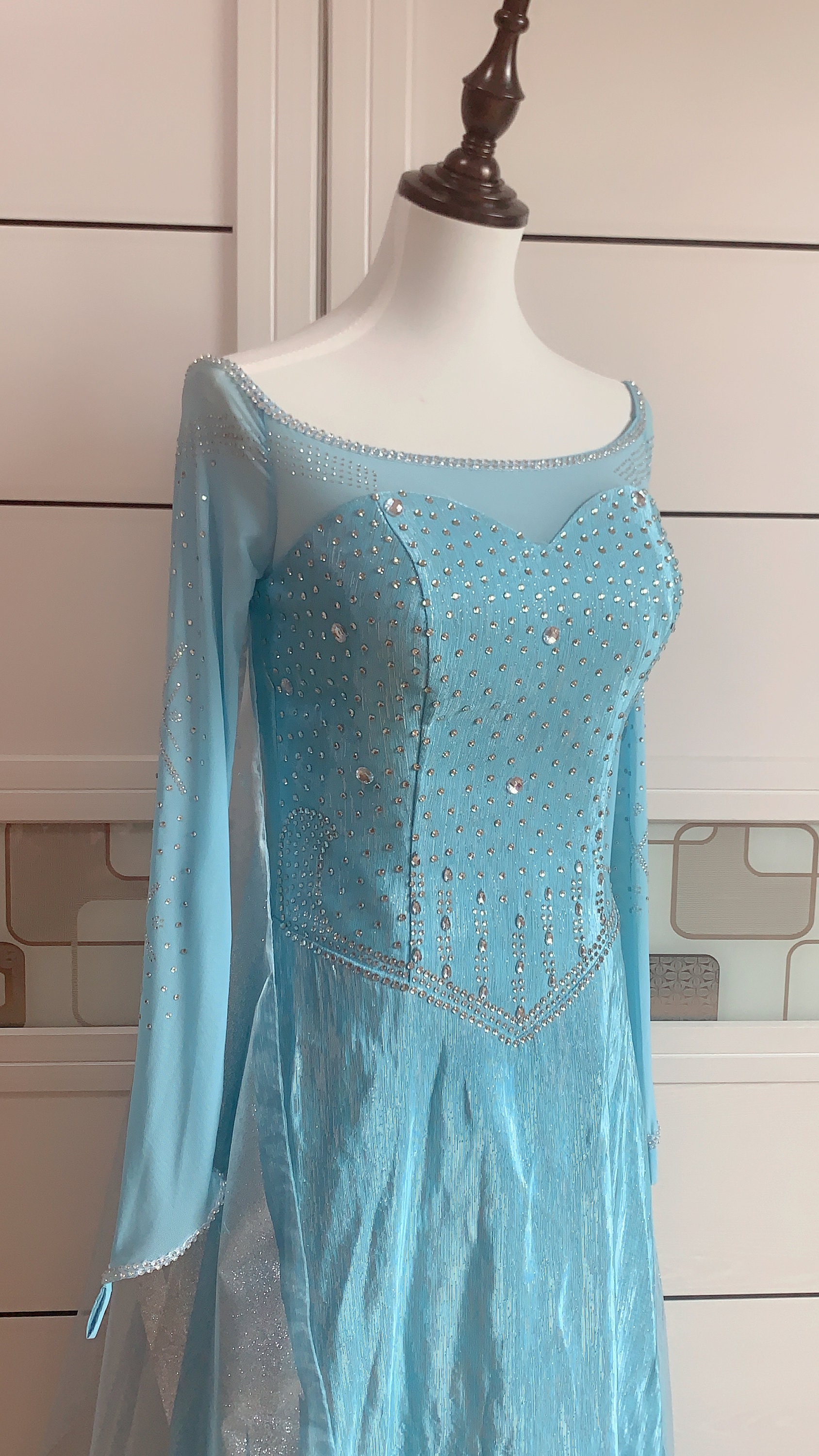 Inspired Elsa Dress Blue Elsa Cosplay Costume - Etsy