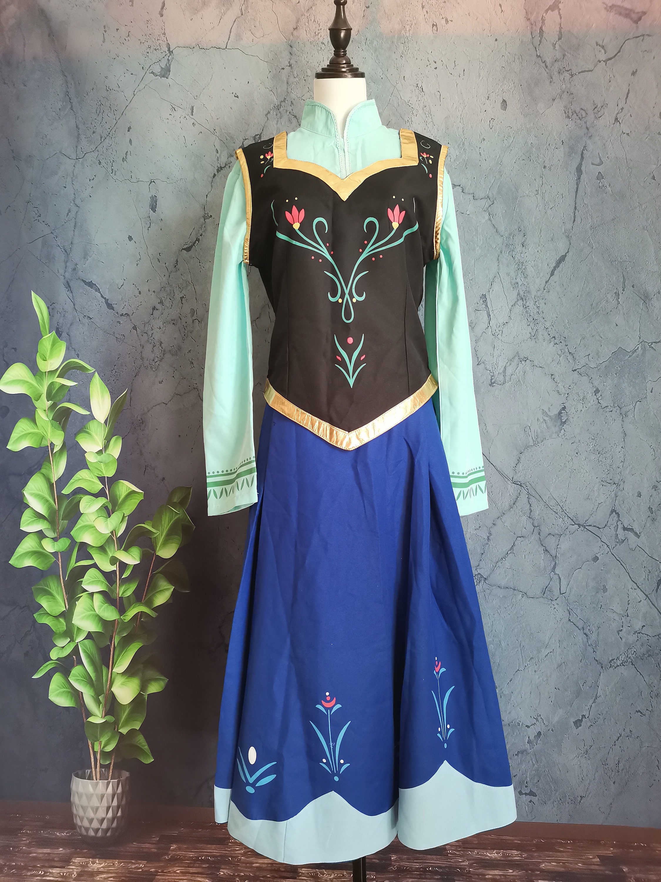 Inspired Anna Cosplay Costume Anna Dress Outfit - Etsy