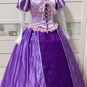 Inspired Tangled Rapunzel Dress Purple Cosplay Costume - Etsy