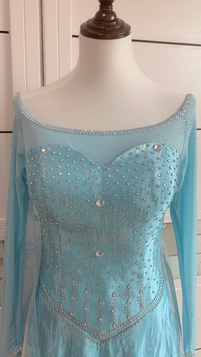 Inspired Elsa Dress Blue Elsa Cosplay Costume - Etsy