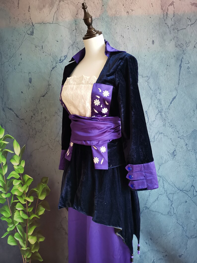 Inspired Titanic Rose Jump Dress Kate Cosplay Costume Blue Velvet ...