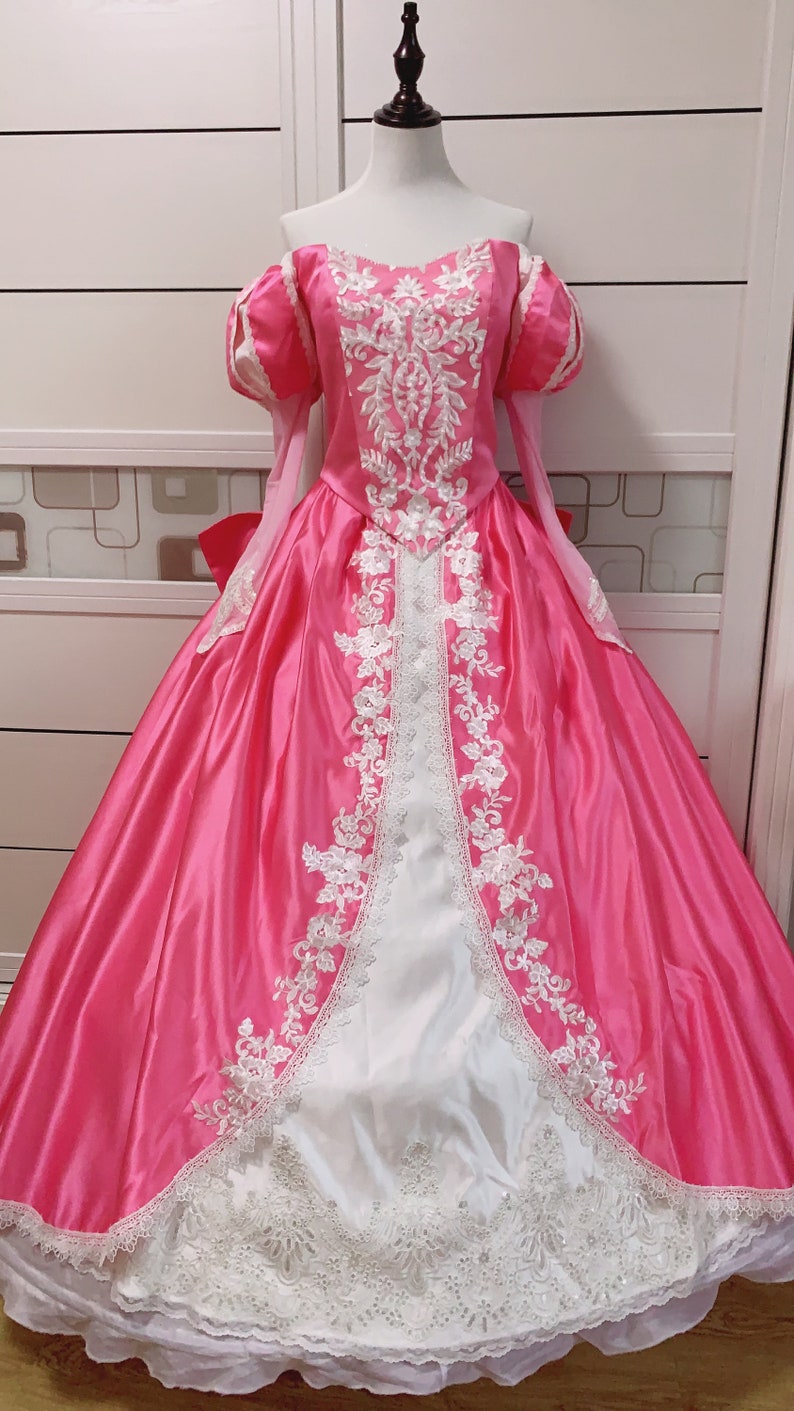 Inspired Little Mermaid Pink Ariel Dress Princess Costume - Etsy