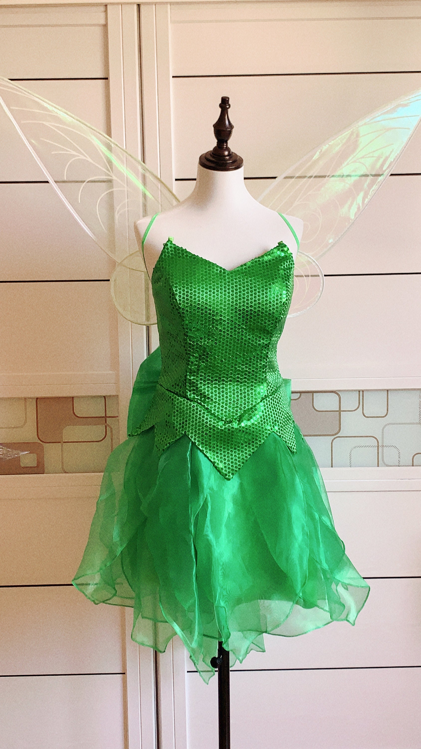 Tinkerbell Cosplay Costume Tinker Bell Costume With Wings - Etsy