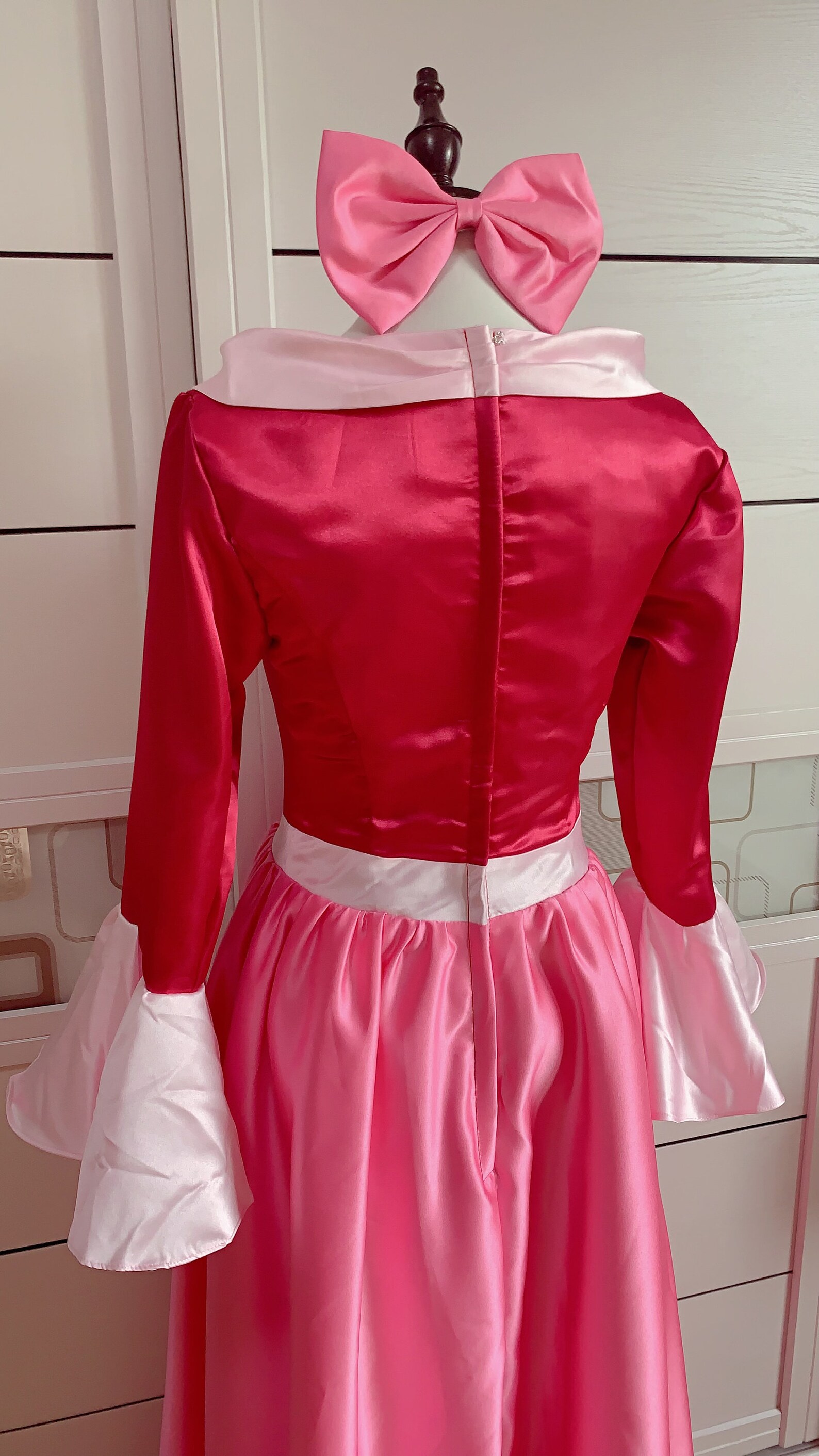 Inspired Red Belle Dress Cosplay Costume With Red Cape - Etsy