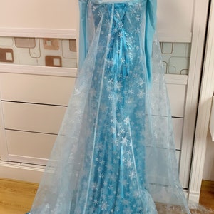 Inspired Classical Elsa Dress Blue Elsa Cosplay Costume - Etsy