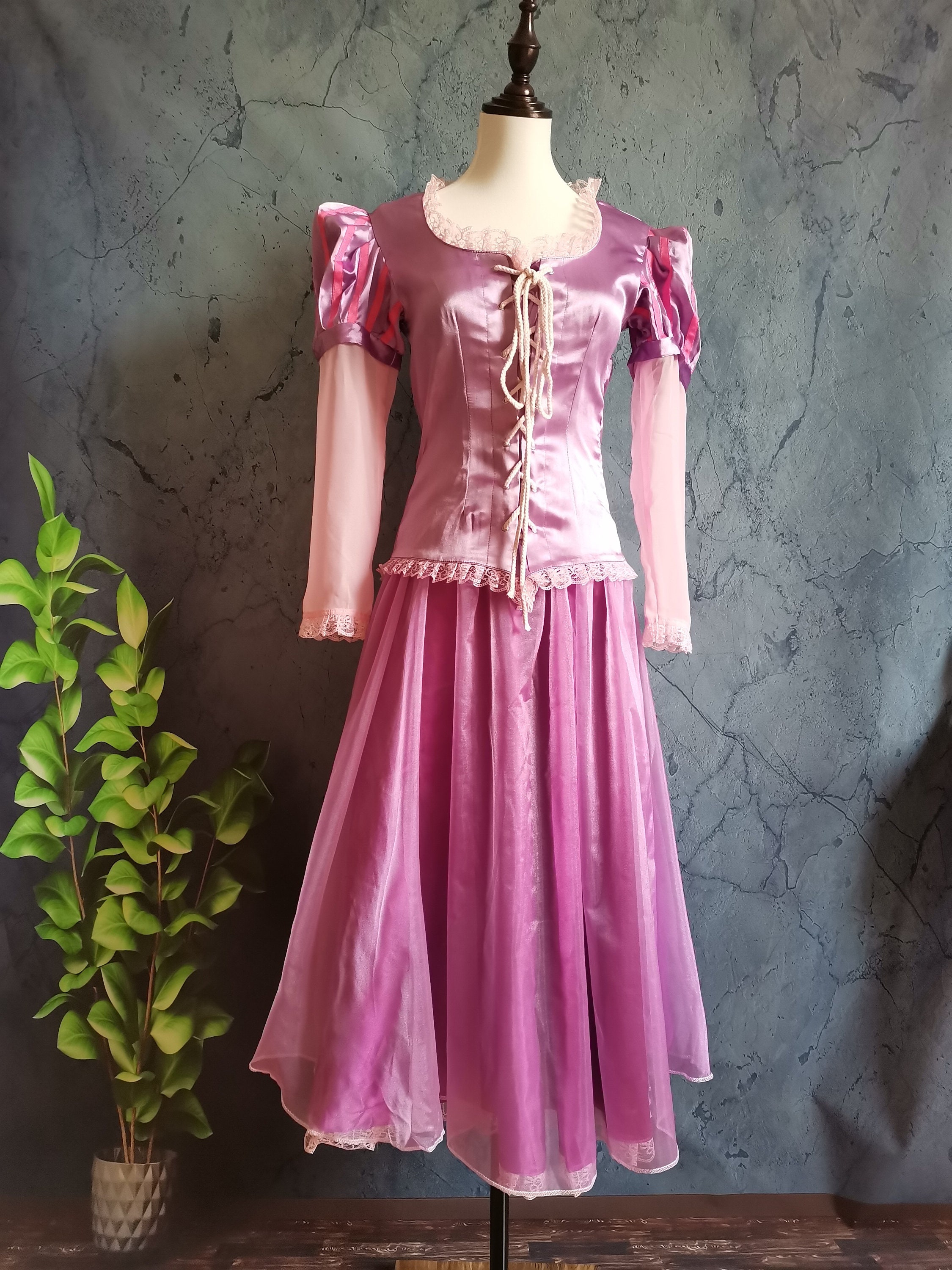 Inspired Tangled Rapunzel Dress Rapunzel Outfit Costume - Etsy