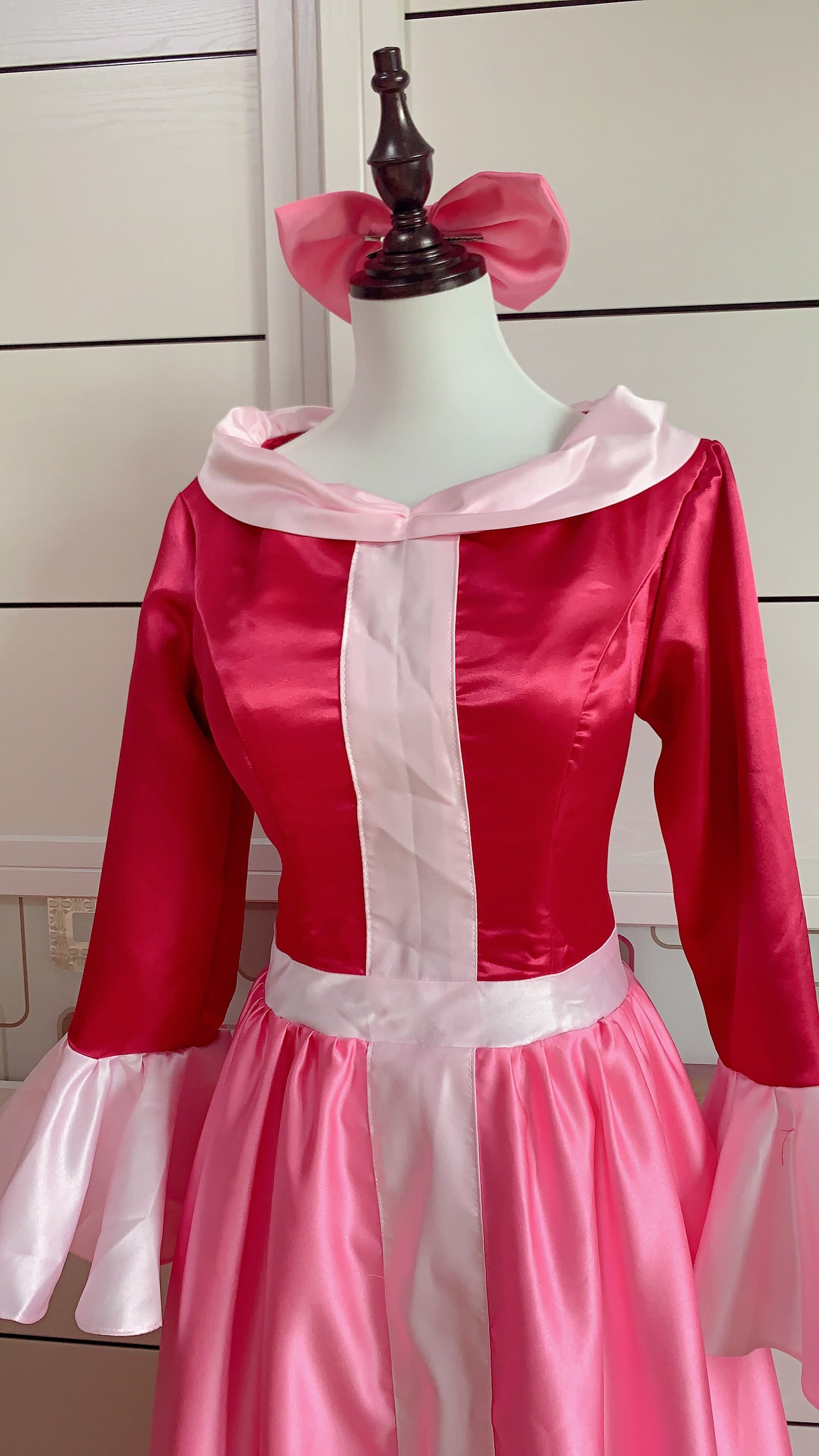 Inspired Red Belle Dress Cosplay Costume With Red Cape - Etsy