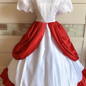 Inspired Princess Peach Fire Dress Fire Peach Cosplay Costume - Etsy