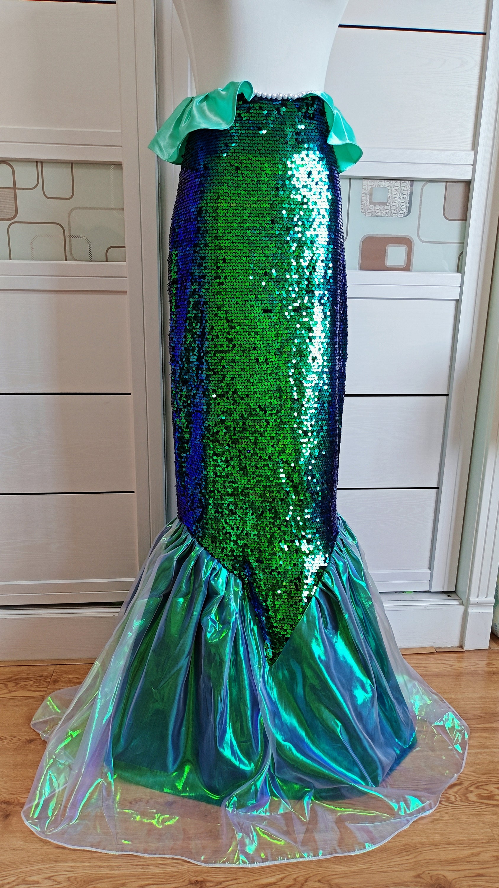 Inspired Little Mermaid Ariel Tail Costume Mermaid Ariel Skirt Cosplay ...