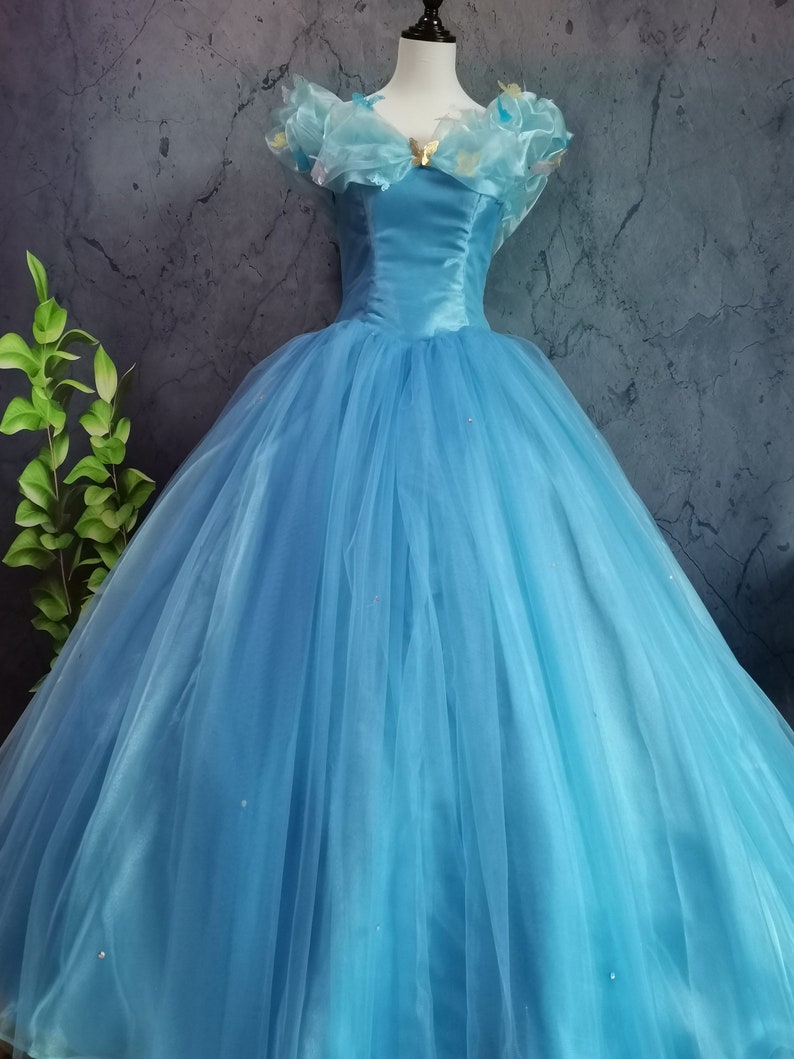 Inspired Cinderella Dress Movie Cinderella Cosplay Costume - Etsy