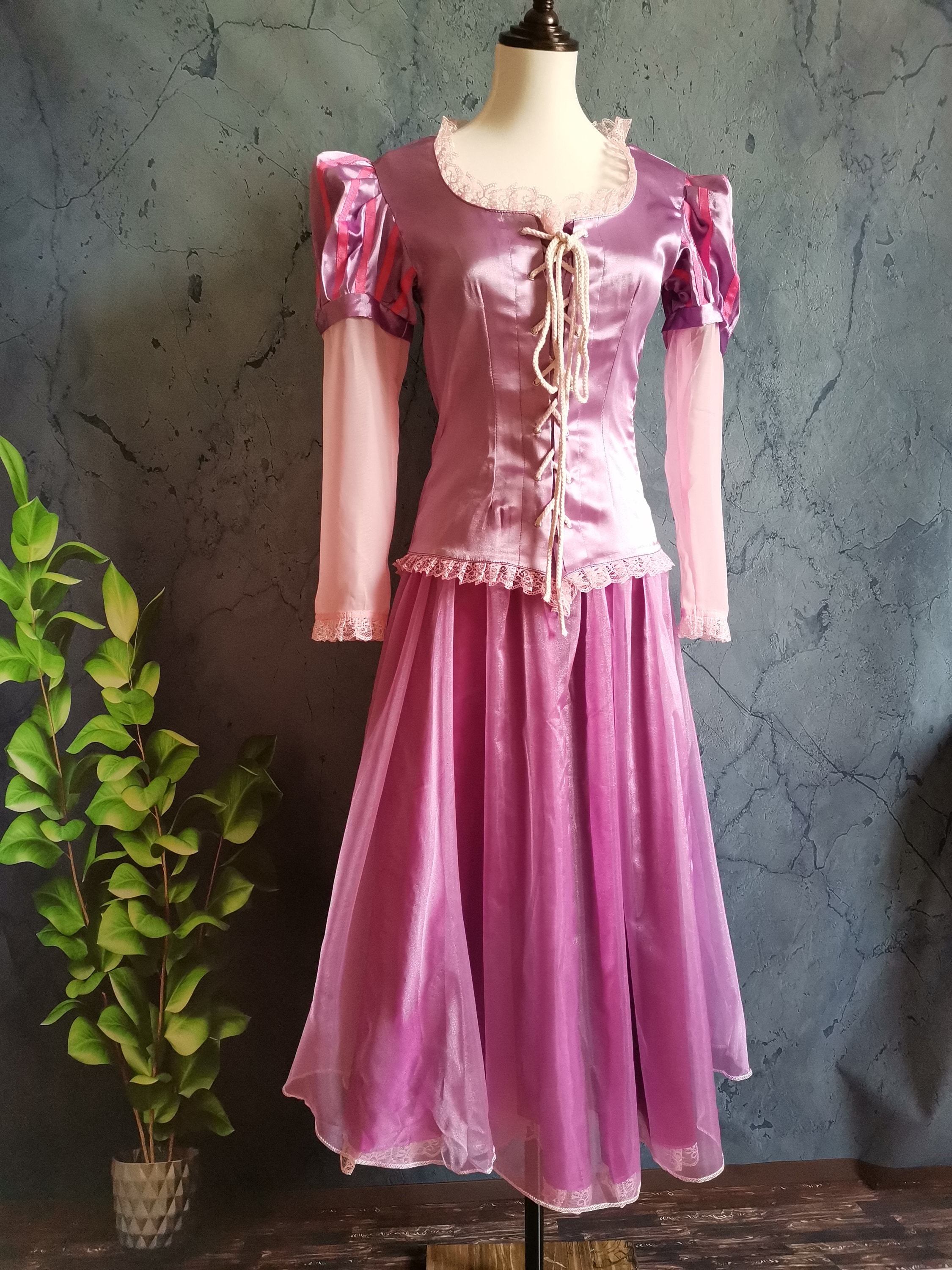 Inspired Tangled Rapunzel Dress Rapunzel Outfit Costume - Etsy