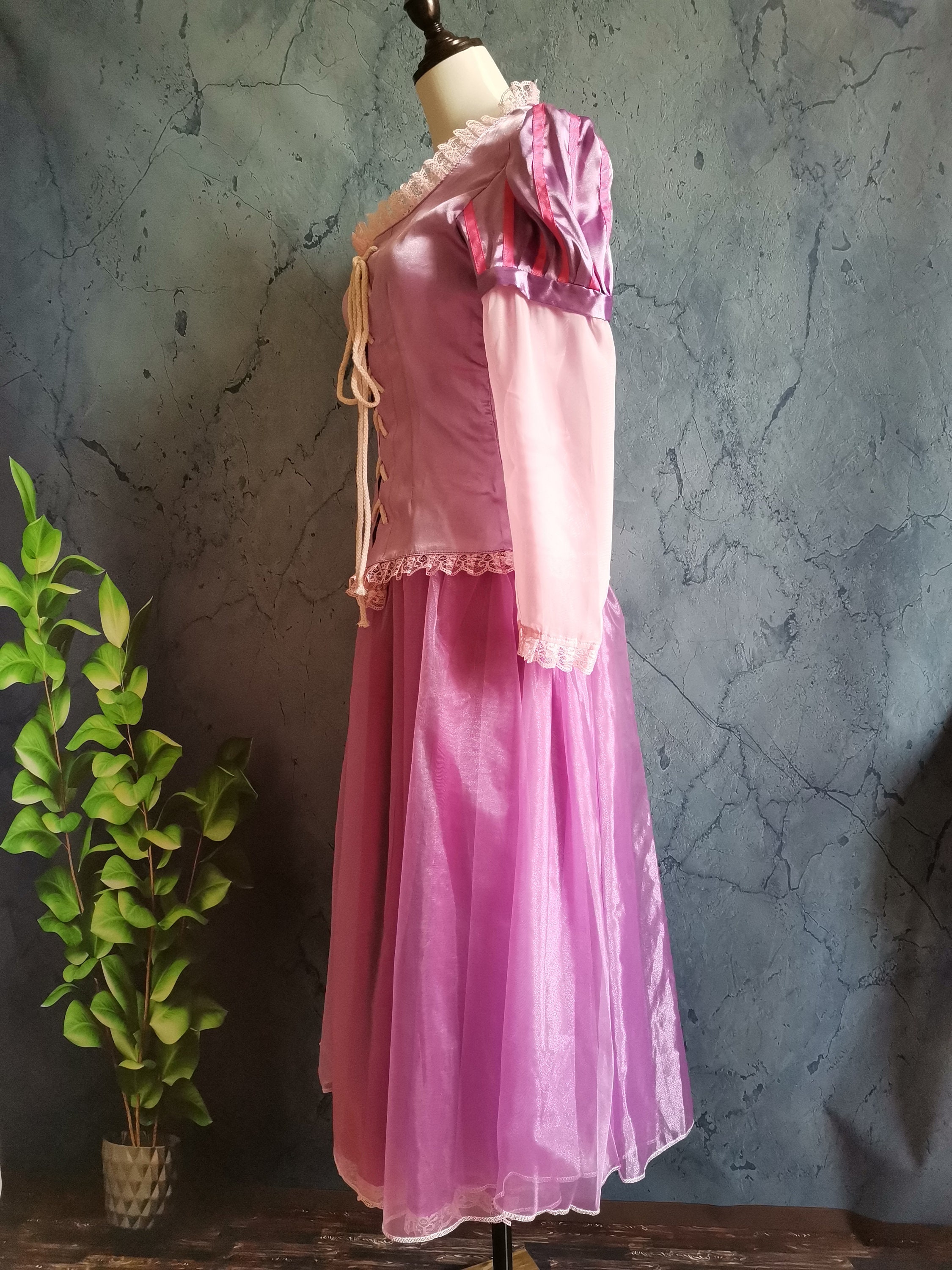 Inspired Tangled Rapunzel Dress Rapunzel Outfit Costume - Etsy