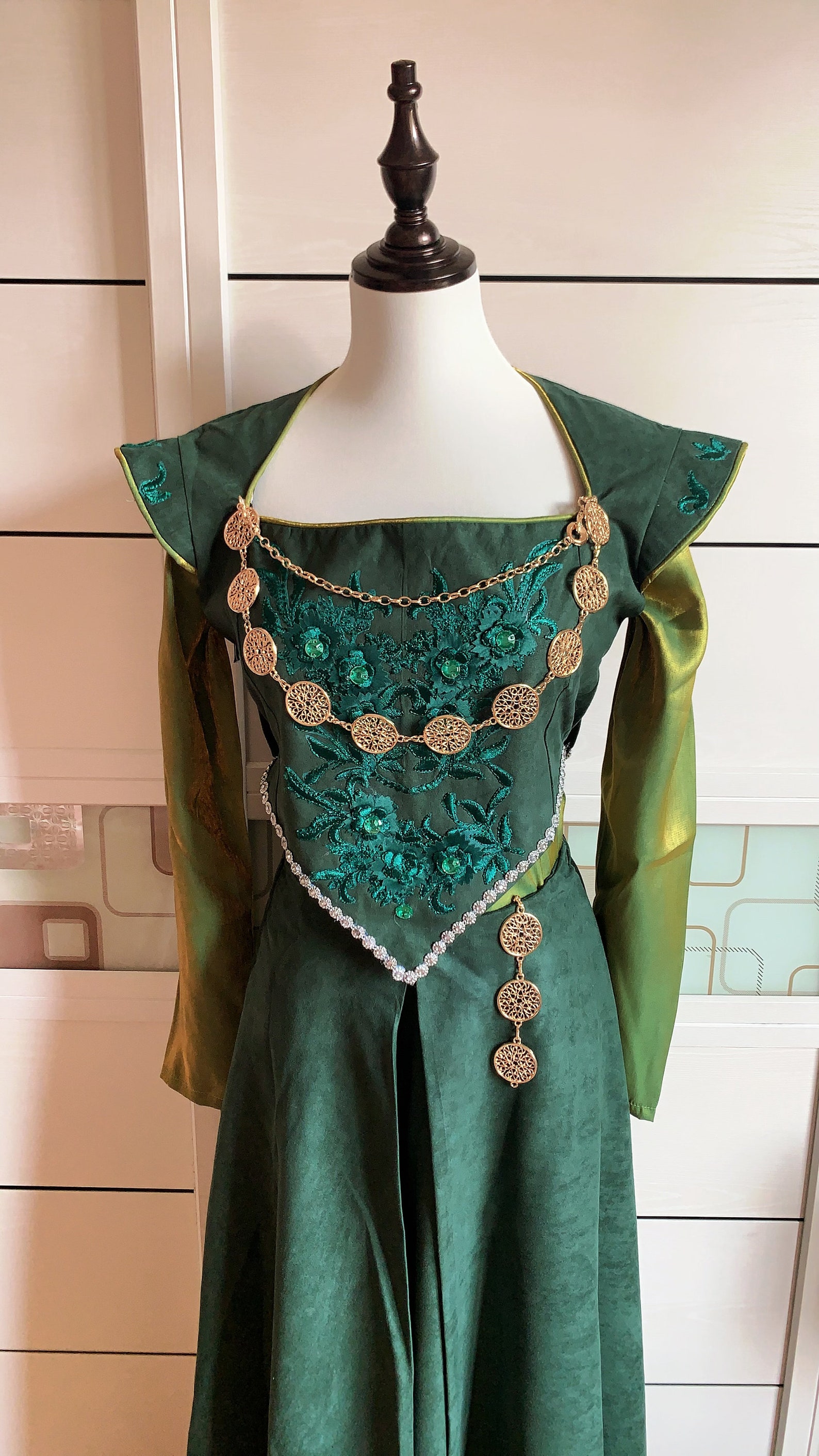 Inspired Alicent Hightower Green Dress Cosplay Costume - Etsy