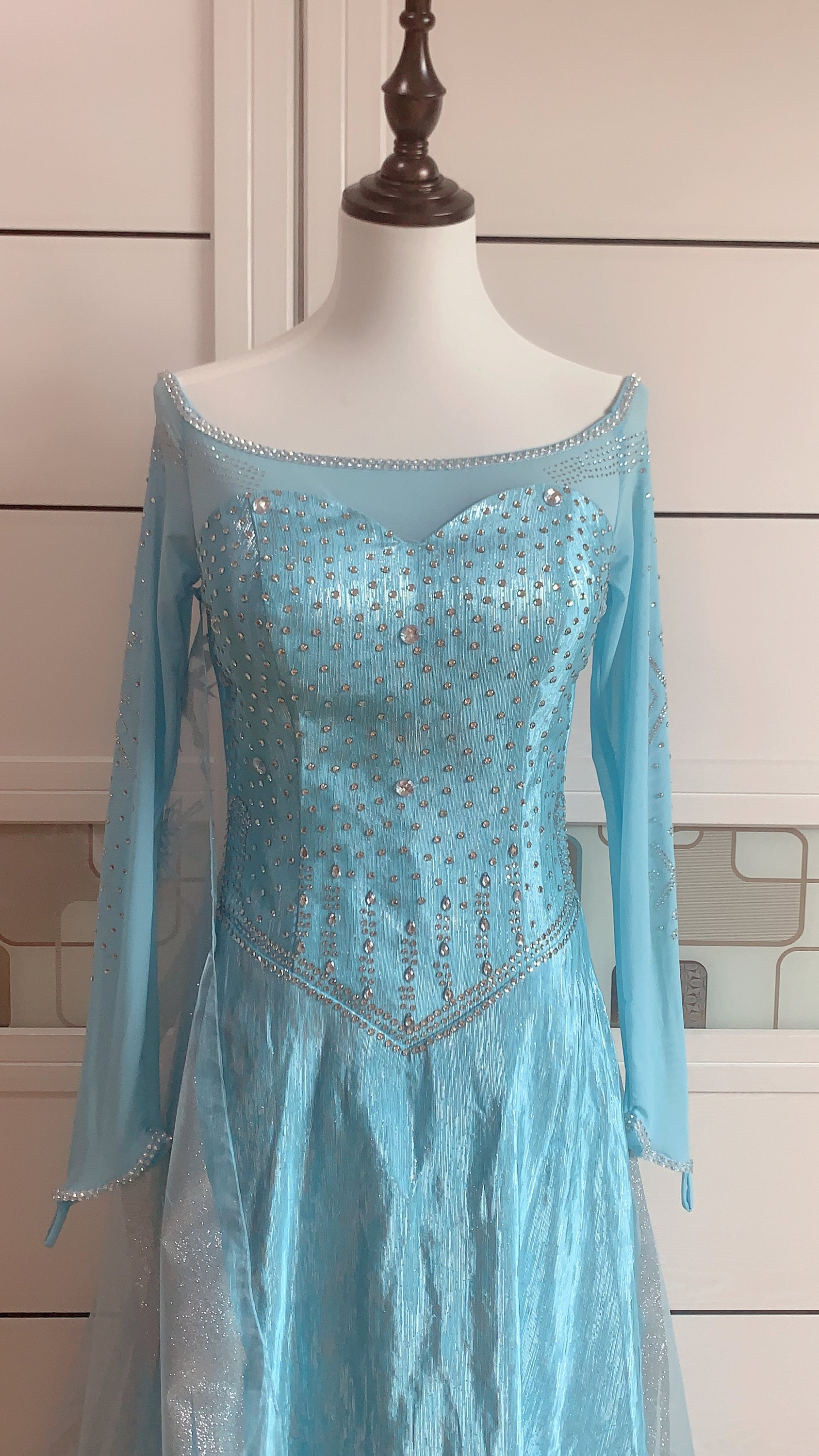 Inspired Elsa Dress Blue Elsa Cosplay Costume - Etsy