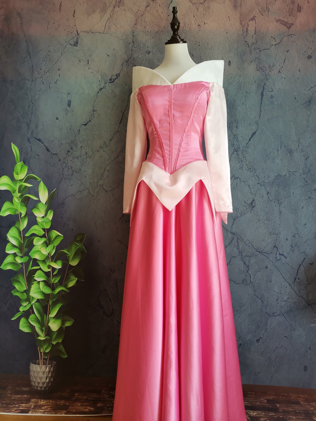 Inspired Princess Aurora Costume Pink Aurora Dress Etsy