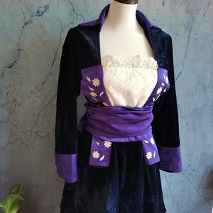 Inspired Titanic Rose Jump Dress Kate Cosplay Costume Blue Velvet ...