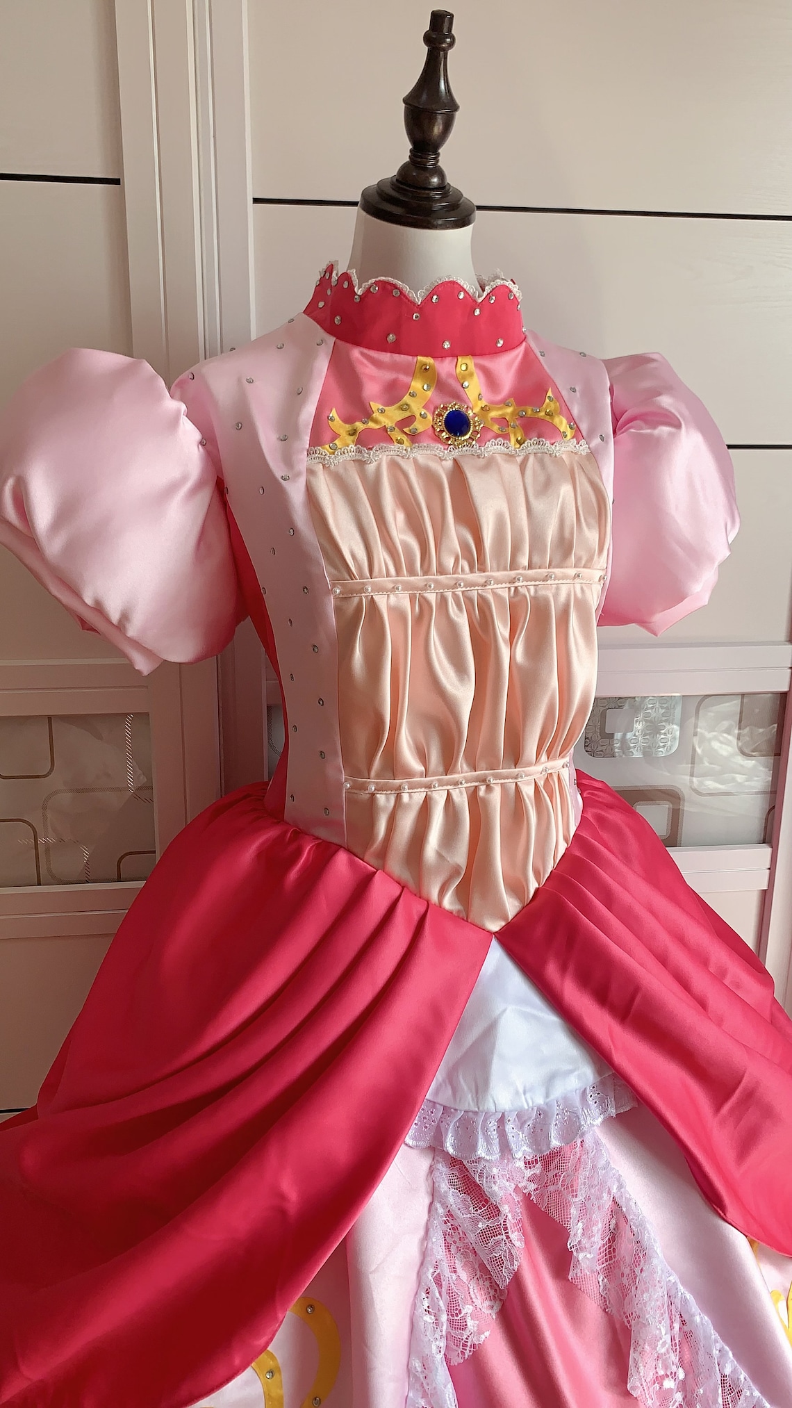 Inspired Princess Peach Dress Cosplay Costume - Etsy