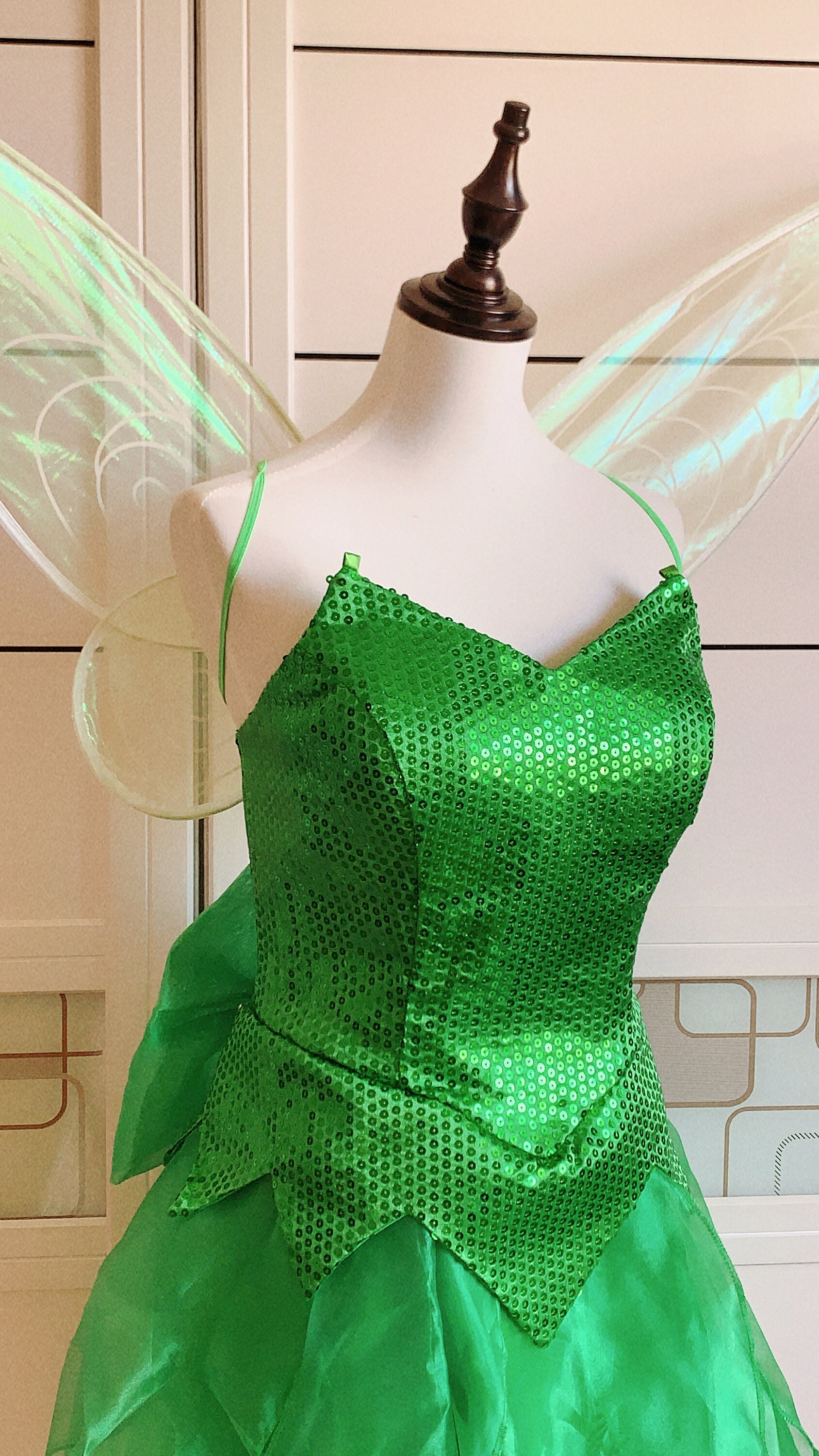 Tinkerbell Cosplay Costume Tinker Bell Costume With Wings - Etsy