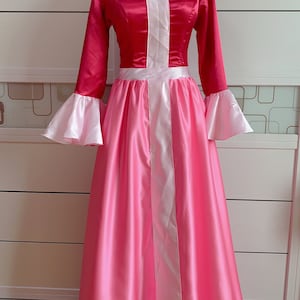 Inspired Red Belle Dress Cosplay Costume With Red Cape - Etsy