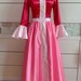 Inspired Red Belle Dress Cosplay Costume With Red Cape - Etsy