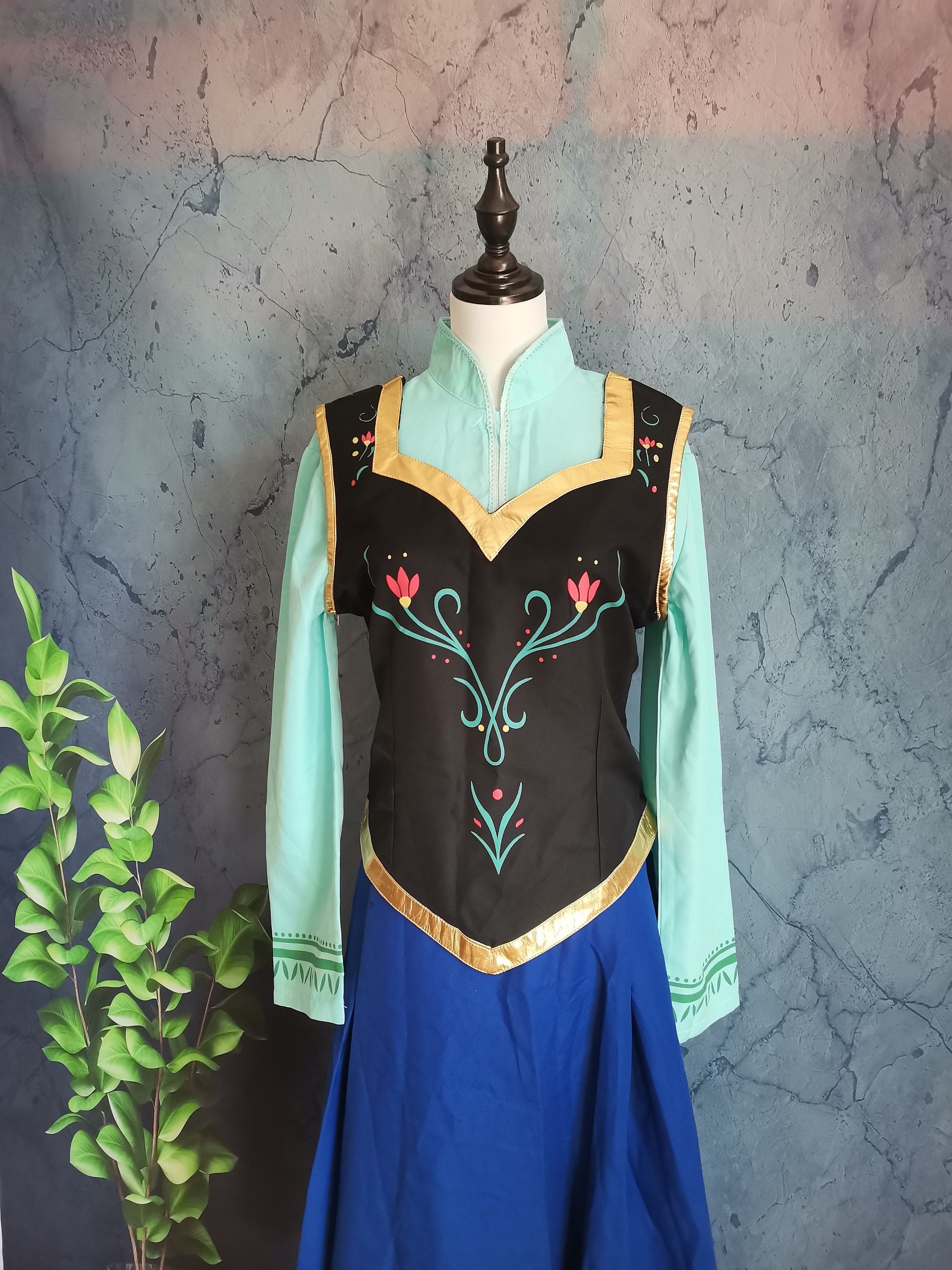 Inspired Anna Cosplay Costume Anna Dress Outfit - Etsy