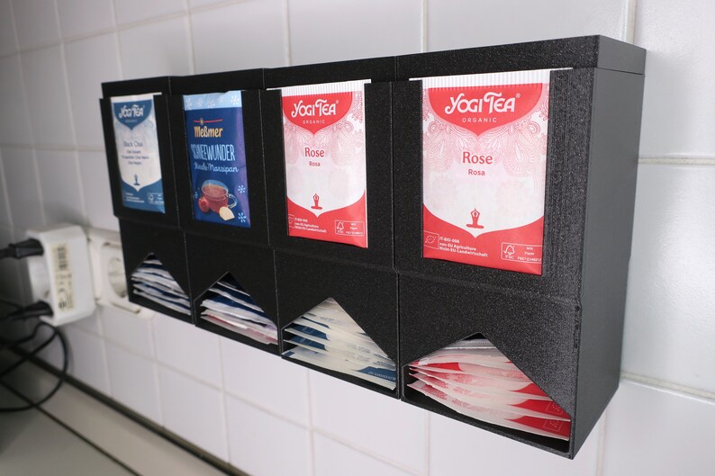 Tea Bag Dispenser Display With Wall Mount - Etsy