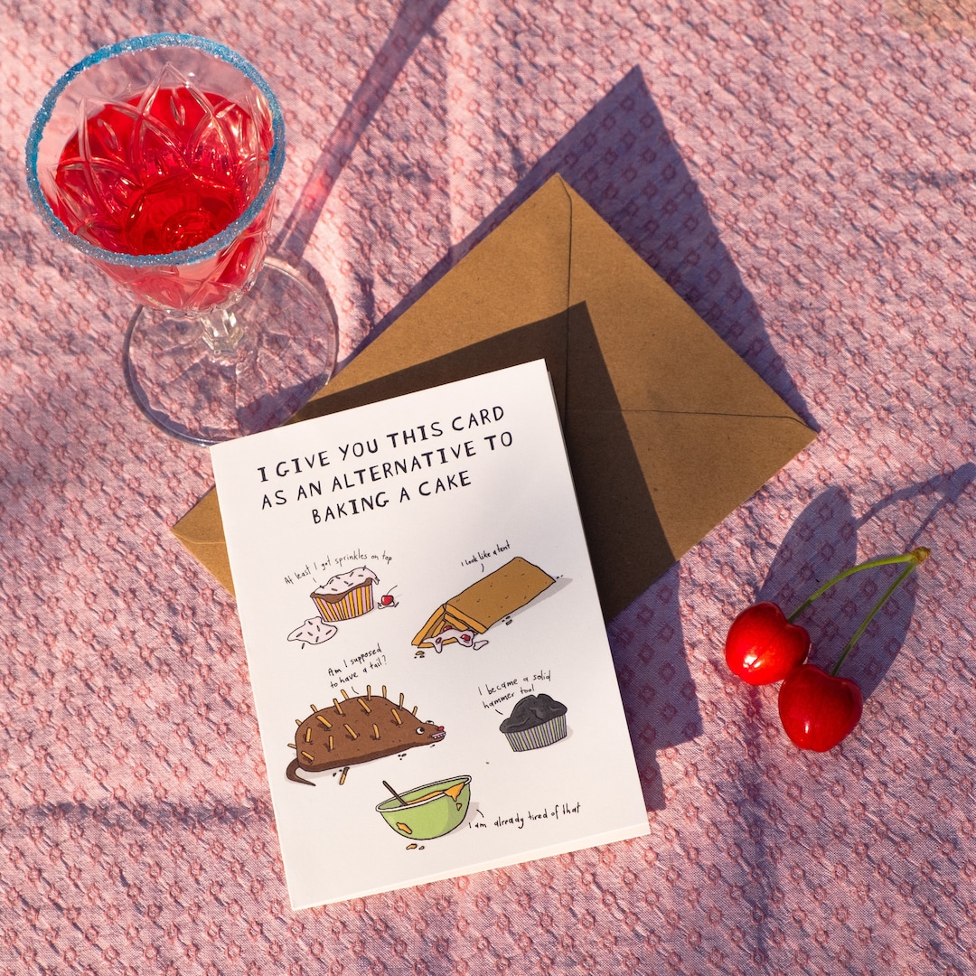 Geburtstagskarte Kuchen Meme Lustig Für Freunde Und Familie Relatable ...