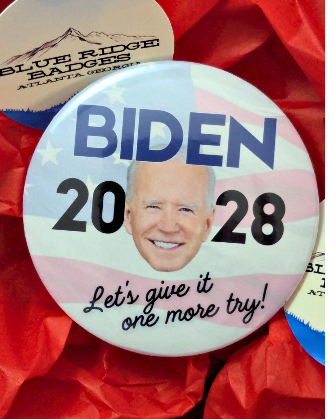 Biden 2028 Button – “let’s Give It One More Try!” Political Pin - Etsy