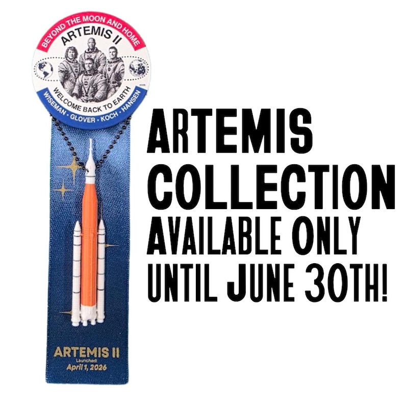 Artemis II Ribbon Pin | Handmade NASA Moon Mission Collectible - Etsy ...