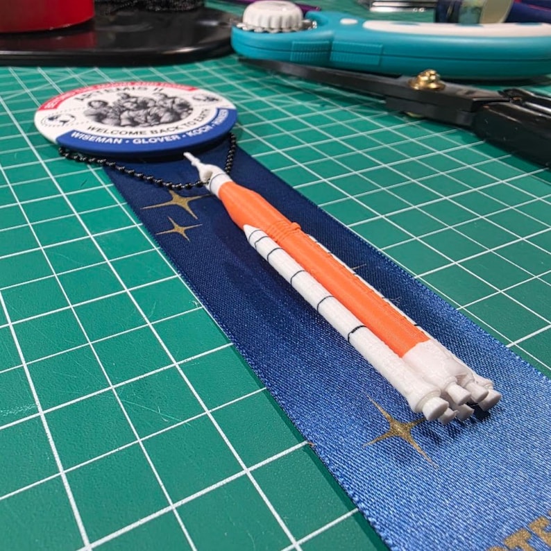 Artemis II Ribbon Pin | Handmade NASA Moon Mission Collectible - Etsy ...