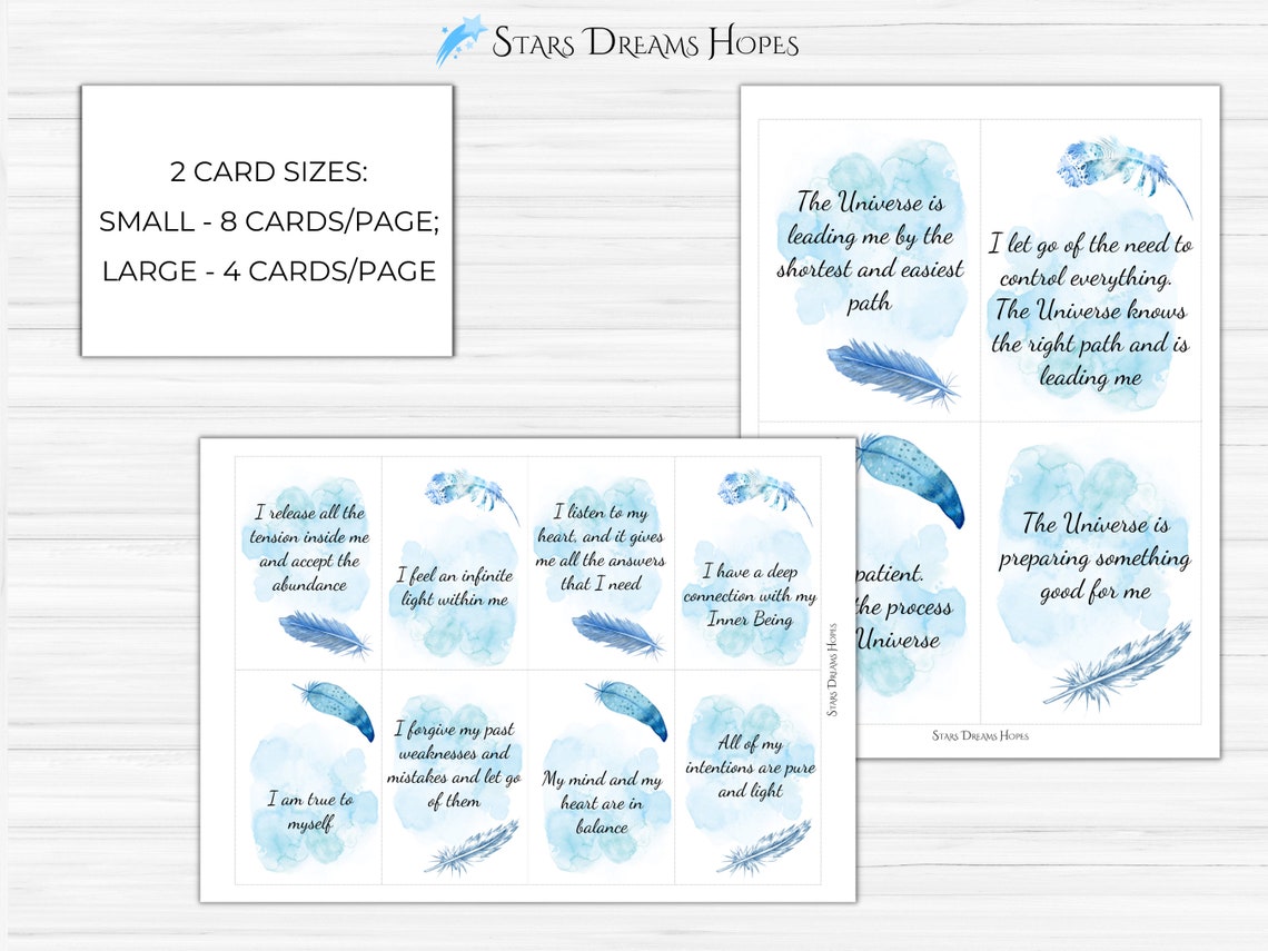 Faith Affirmation Cards Printable, Printable Affirmation Cards, 96 ...