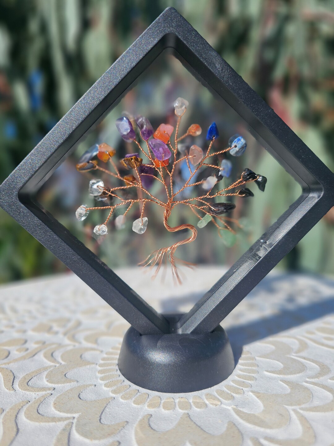 Chakra Crystal Chip Tree of Life - Etsy