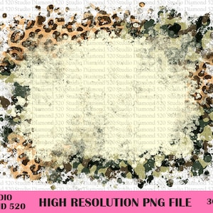 Leopard Camouflage Background Png Western Military Pattern - Etsy