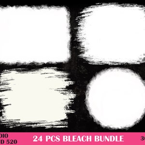 Bleach Effect PNG Bundle, Bleach Splash Effect Png, Bleached T-shirt ...