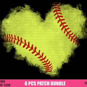 Softball Patch Bundle Png, Softball Patches Png, Distressed Sport ...