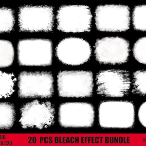 Bleach Effect PNG Bundle, Bleach Splash Effect Png, Bleached T-shirt ...