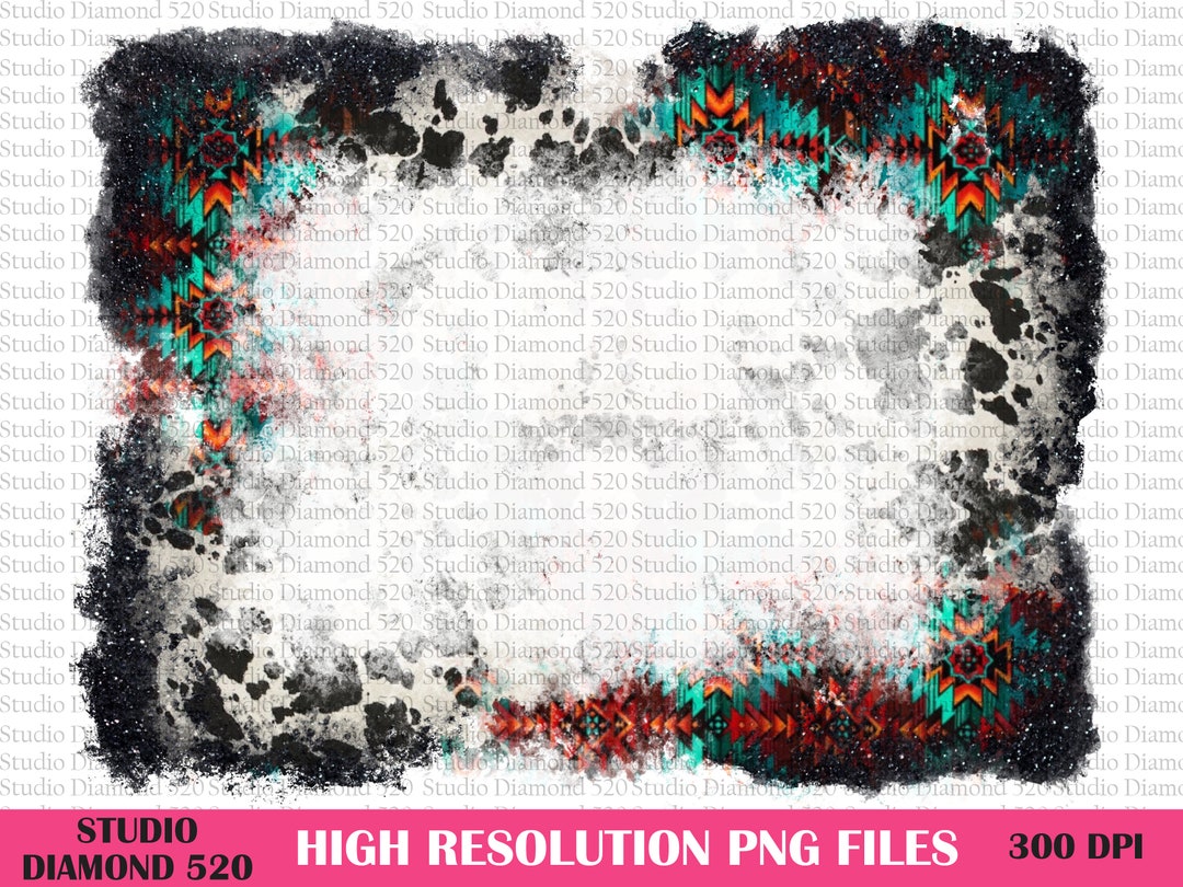 Black Glitter Cowhide Aztec Print Bleach Overlay Distressed Background ...