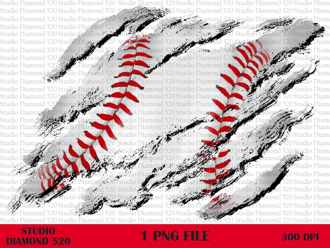 Baseball Claw Mark Distressed Patch PNG, Baseball Season Png, Baseball ...