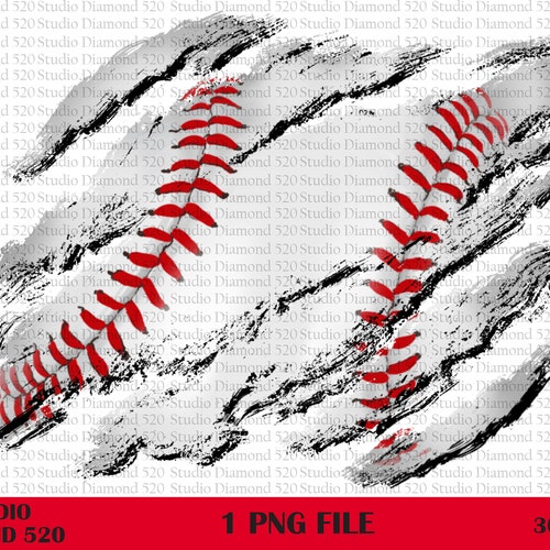 Baseball Claw Mark Distressed Patch PNG Baseball Season Png - Etsy