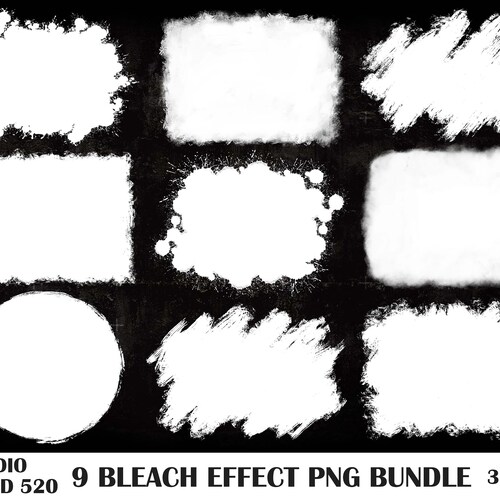 21 Bleach Effect Mega Bundle PNG Brush Stroke Splash - Etsy Australia