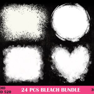 Bleach Effect PNG Bundle, Bleach Splash Effect Png, Bleached T-shirt ...